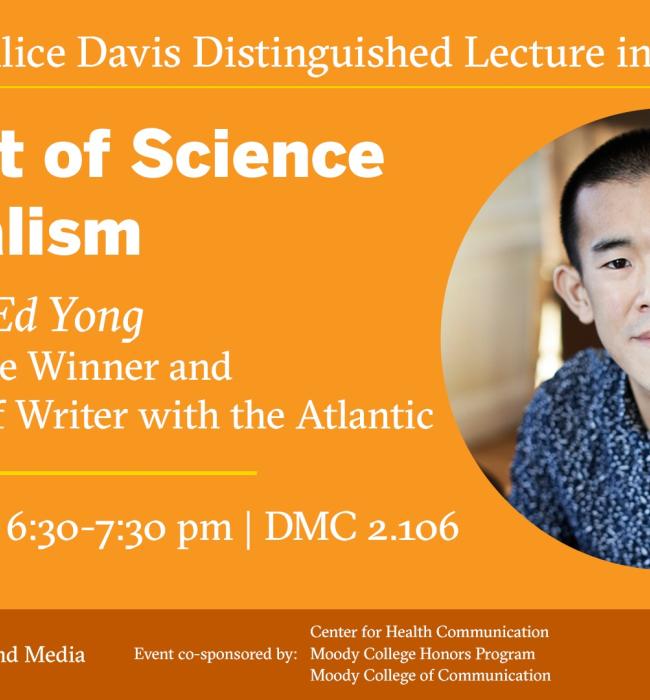Mary Alice Davis Distinguished Lecture: The Art of Science Journalism ...